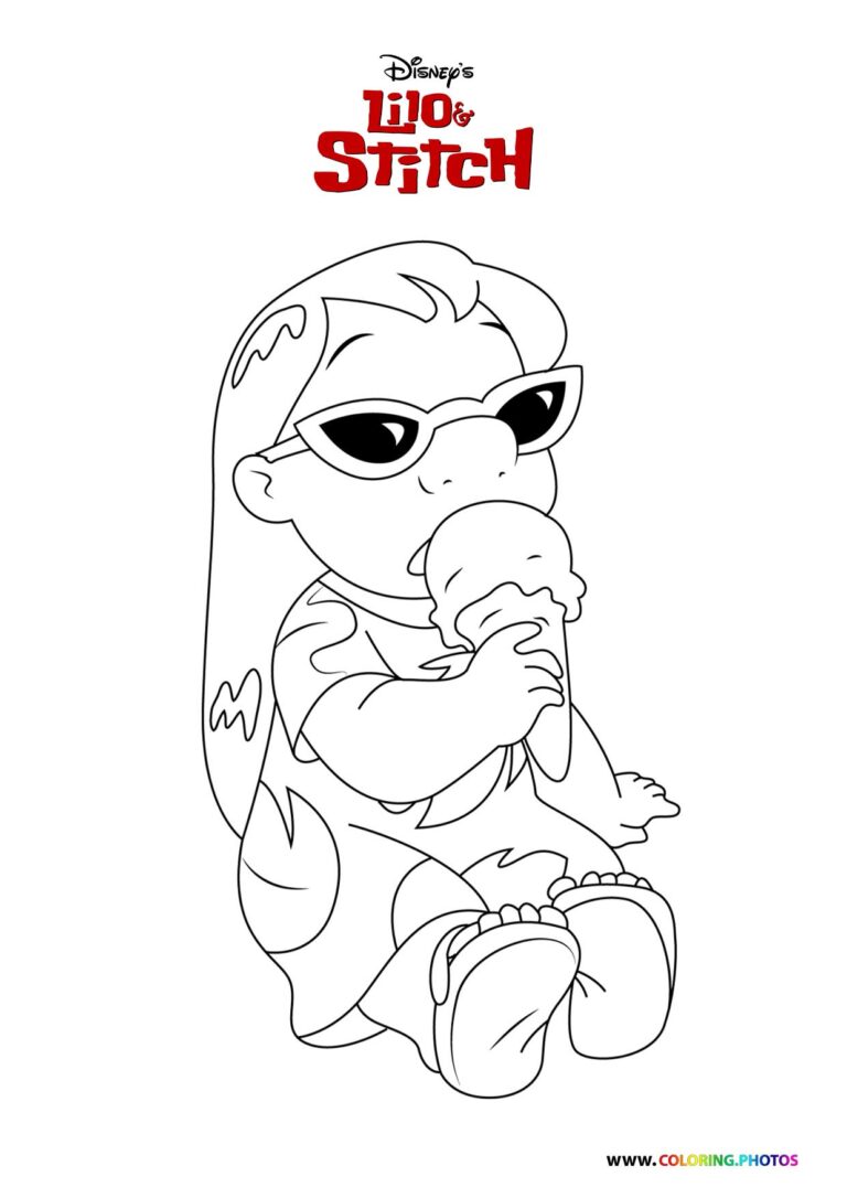 Lilo and Stitch - Free Coloring Pages for kids - Coloring.Photos
