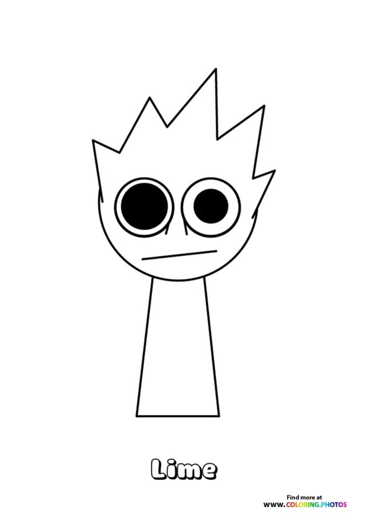 Pinki Sprunki - Coloring Pages for kids