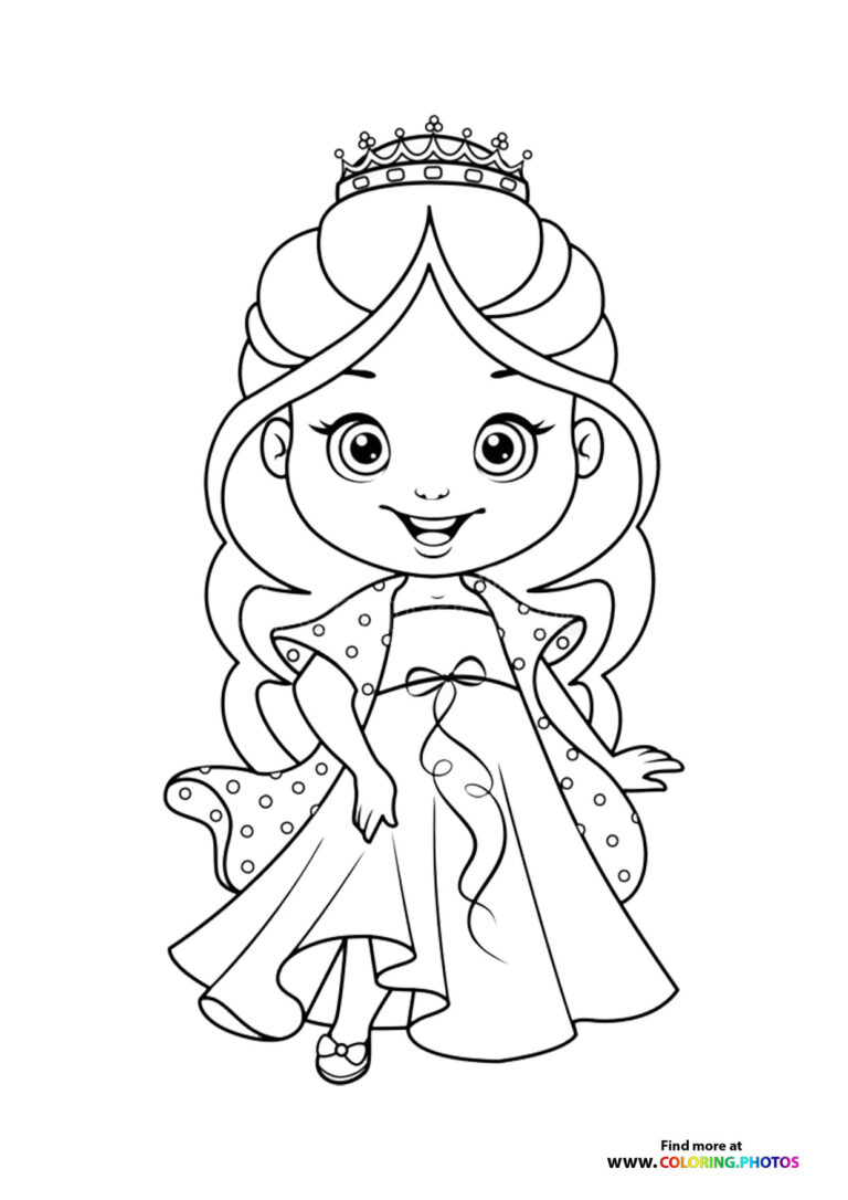 Little Cinderela Disney princess - Coloring Pages for kids