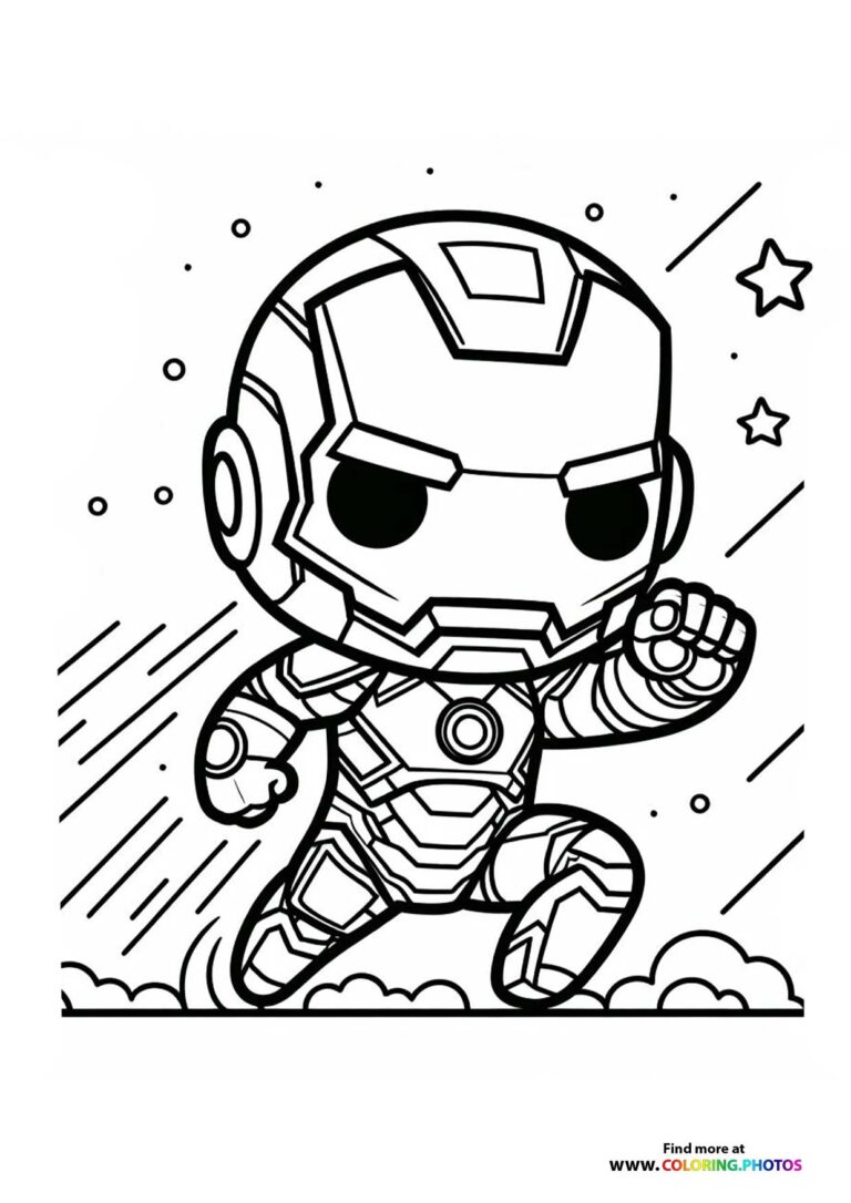 Little Iron Man - Coloring Pages for kids
