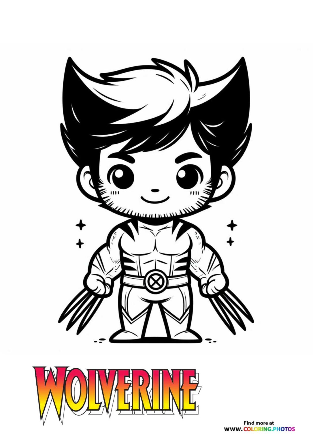 Wolverine - Coloring Pages for kids - Free and easy print or download