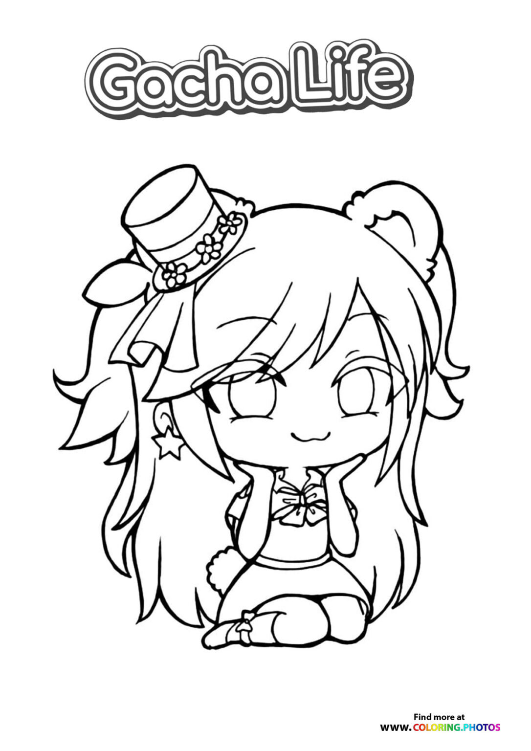 Gacha Life - Coloring Pages for kids | 100% free print or download