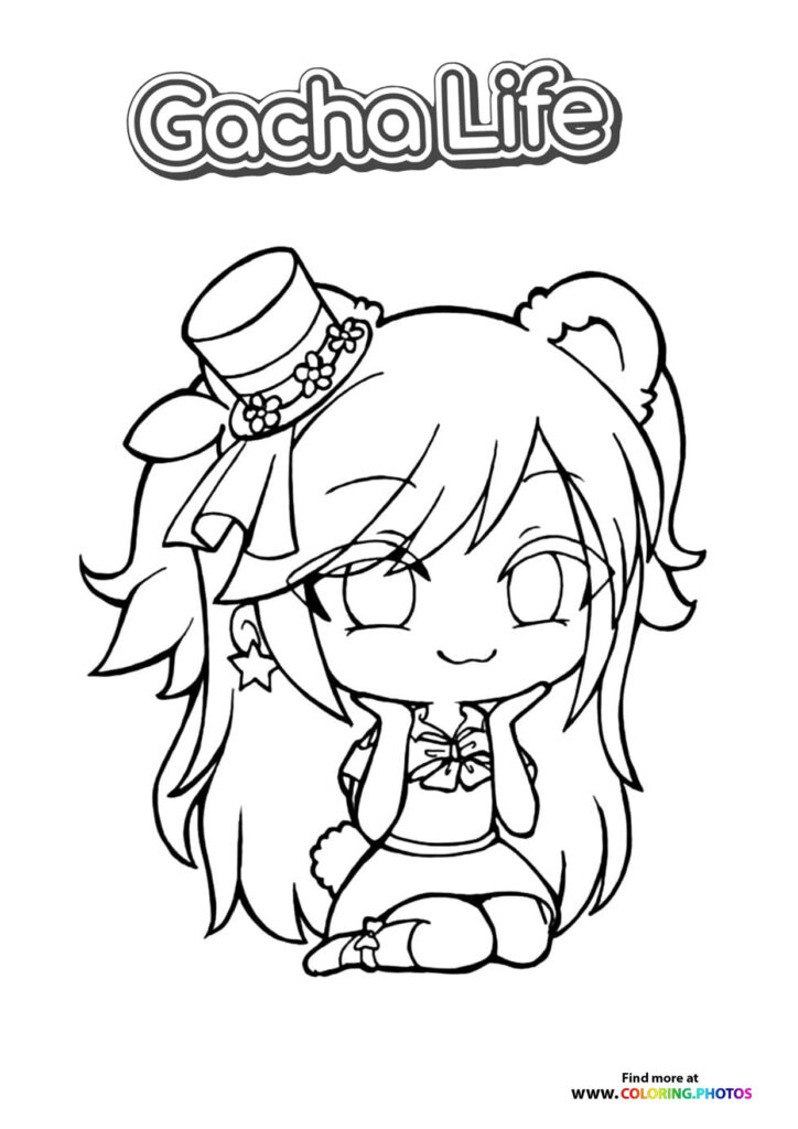 Gacha Life - Coloring Pages for kids | 100% free print or download