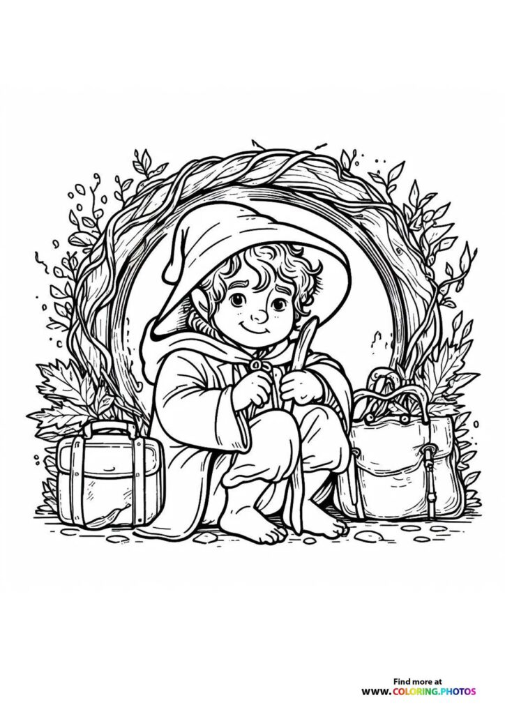 Little hobbit - Coloring Pages for kids