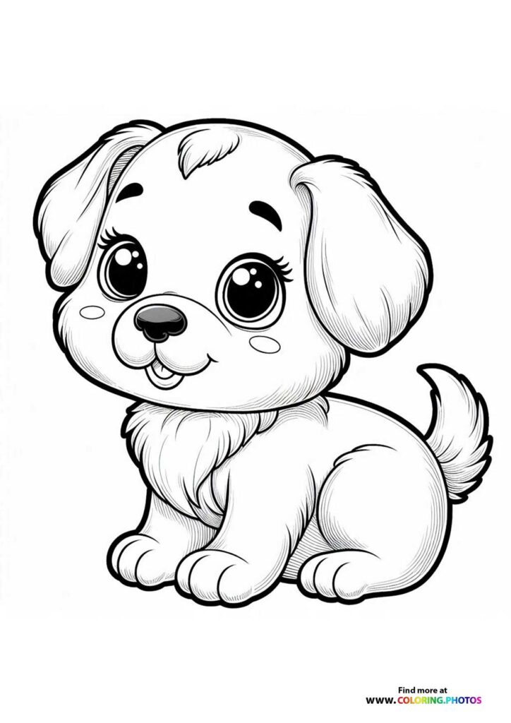 Puppy - Coloring Pages for kids
