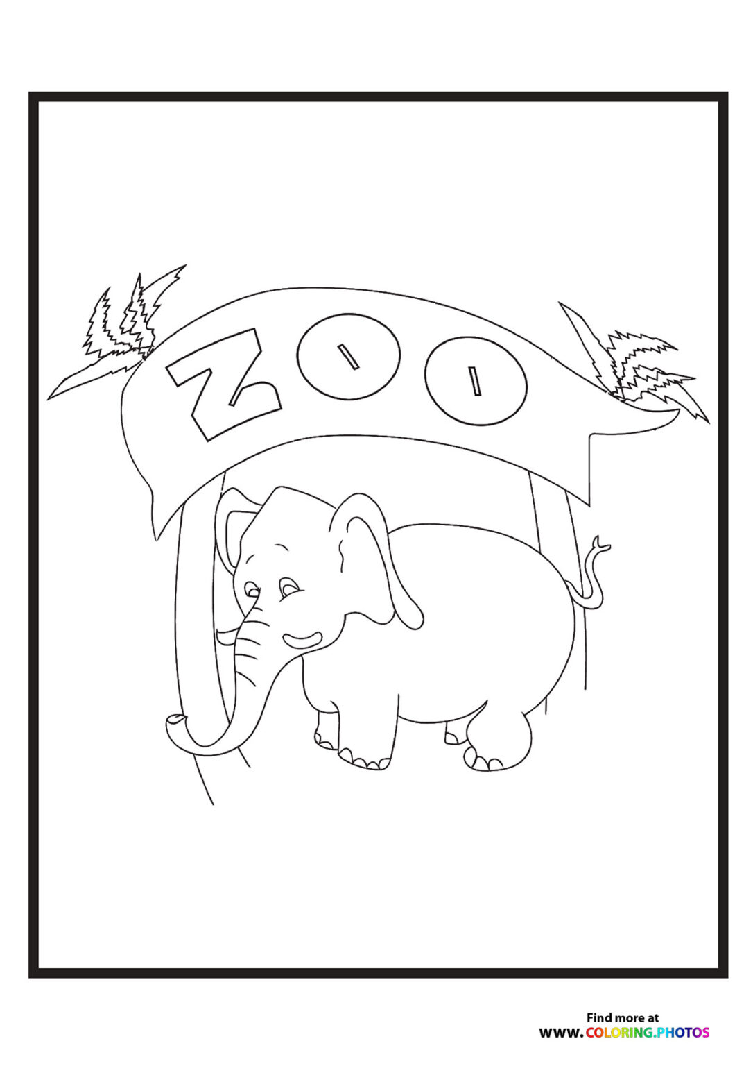 Zoo animals - Coloring Pages for kids | Free and easy print or download