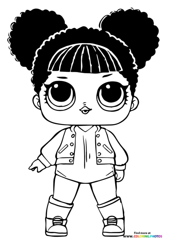 Lol doll Hoops mvp - Coloring Pages for kids