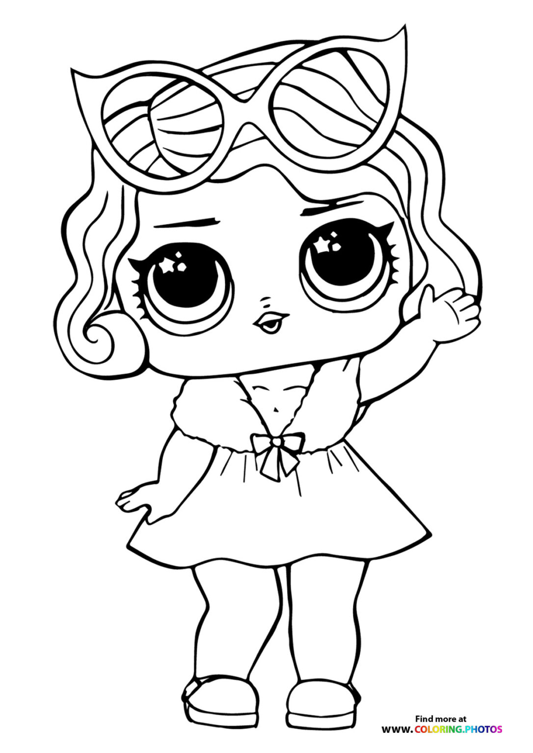 Lol doll Line dancer - Coloring Pages for kids