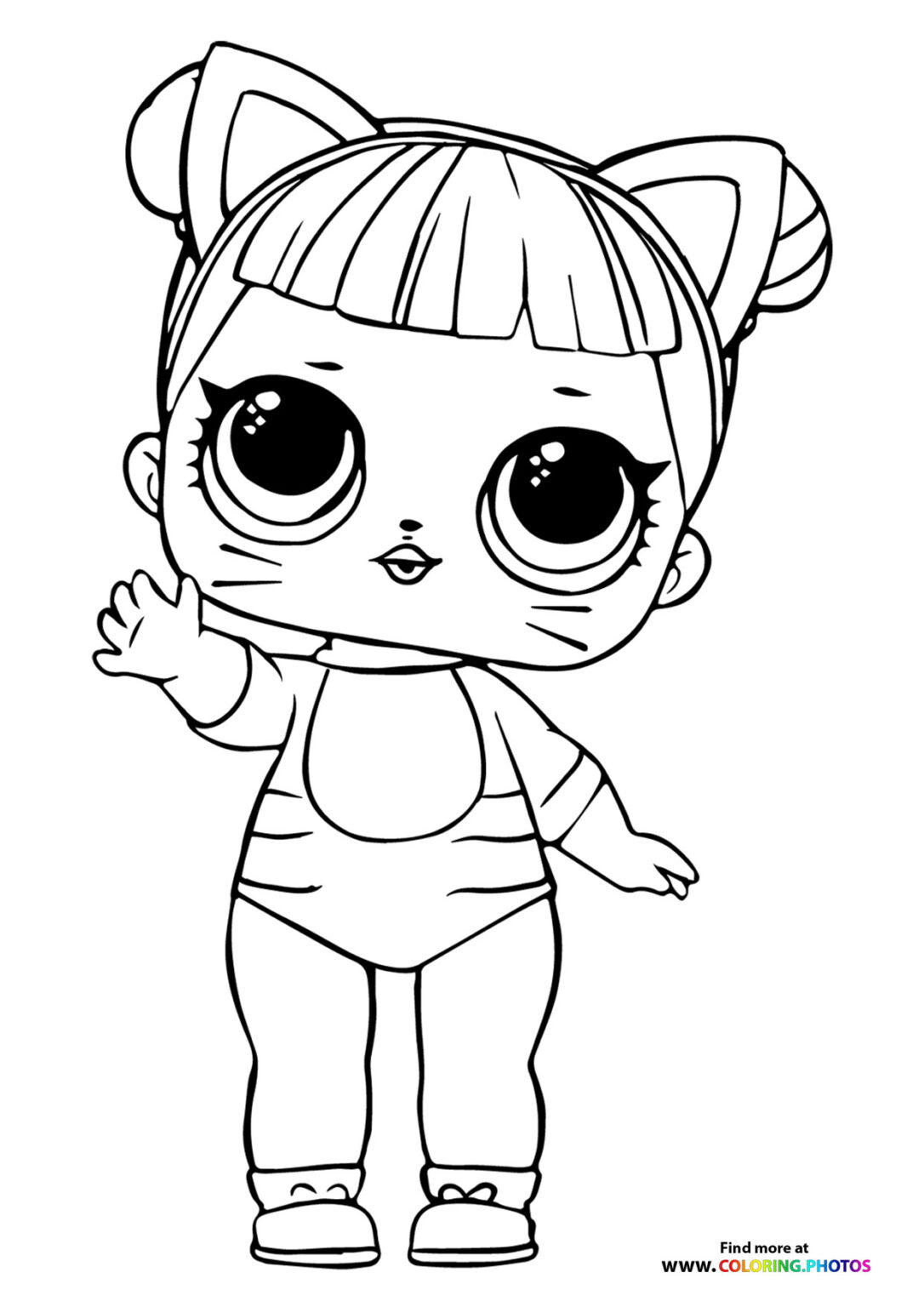 Lol doll baby cat - Coloring Pages for kids