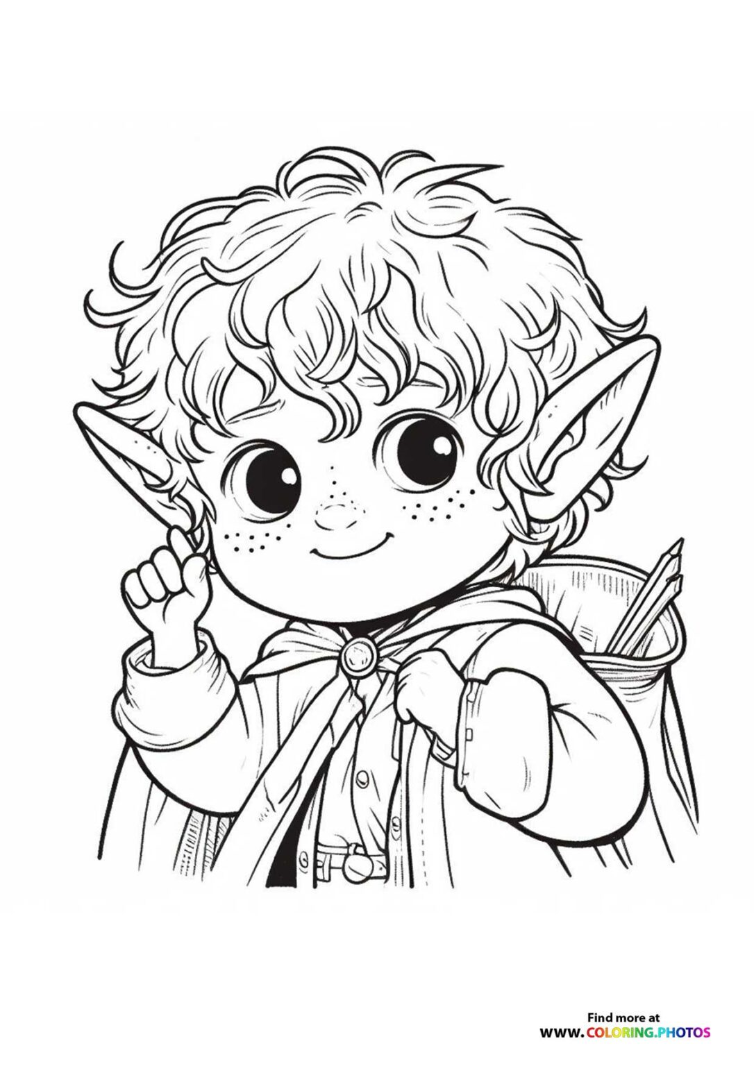 Lord of the Rings hobbit - Coloring Pages for kids
