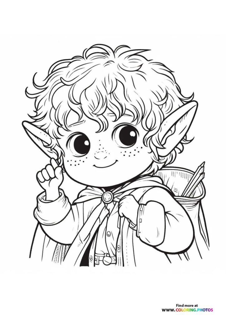 Lord of the Rings hobbit - Coloring Pages for kids
