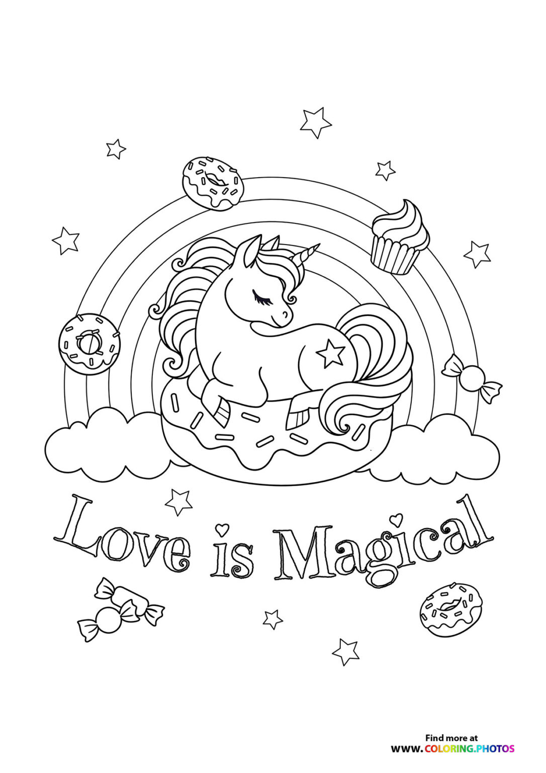 Love is magical - Coloring Pages for kids