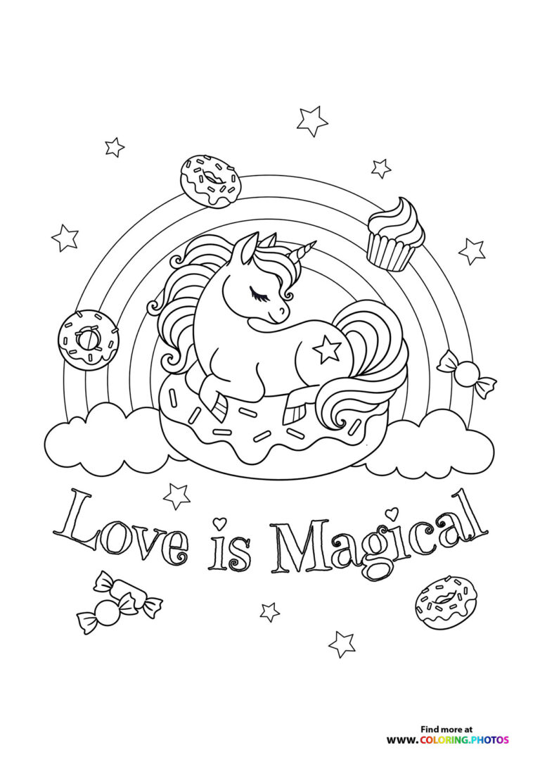 Valentines animals - Coloring Pages for kids | Free and easy print