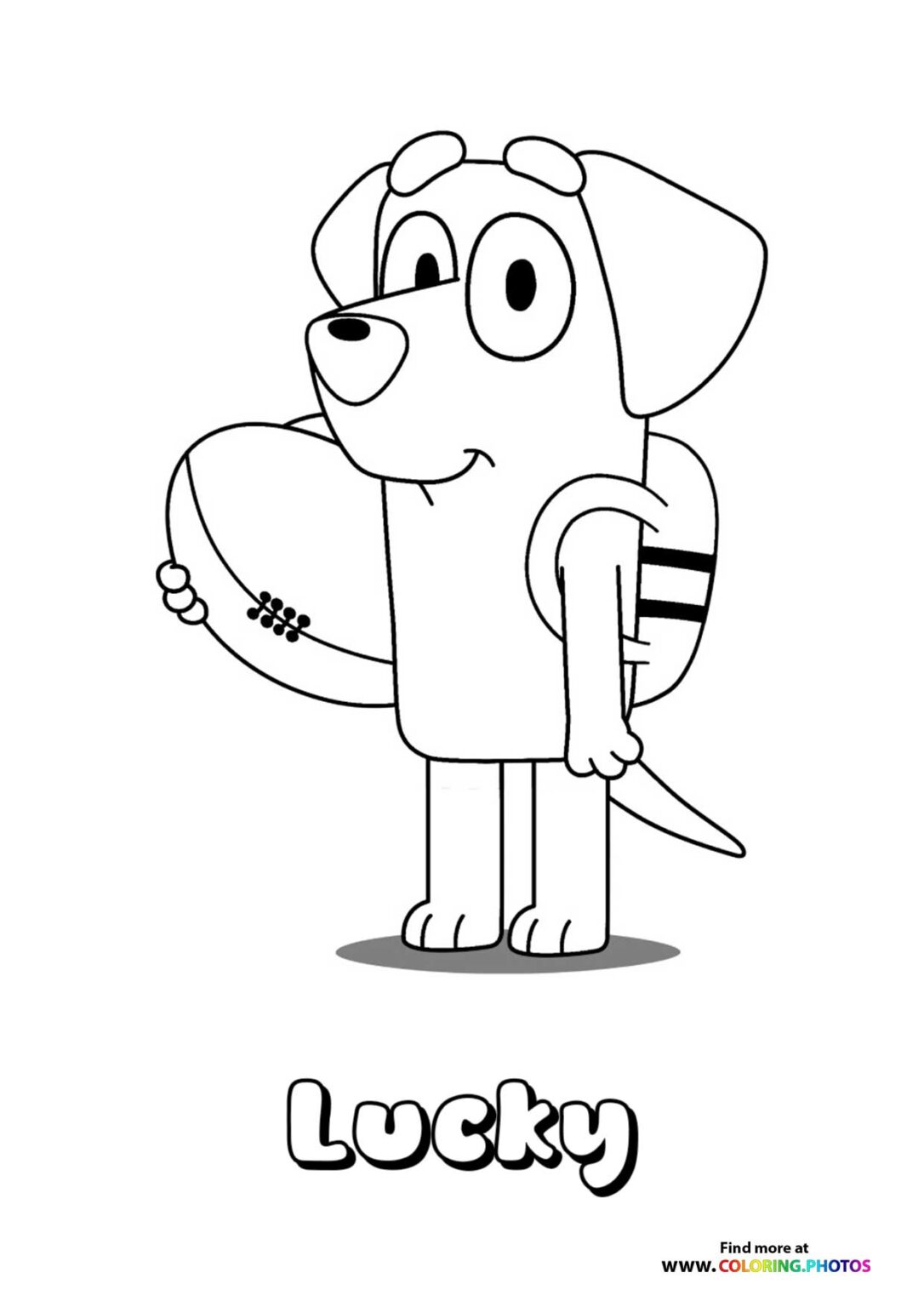 Lucky from Bluey - Coloring Pages for kids