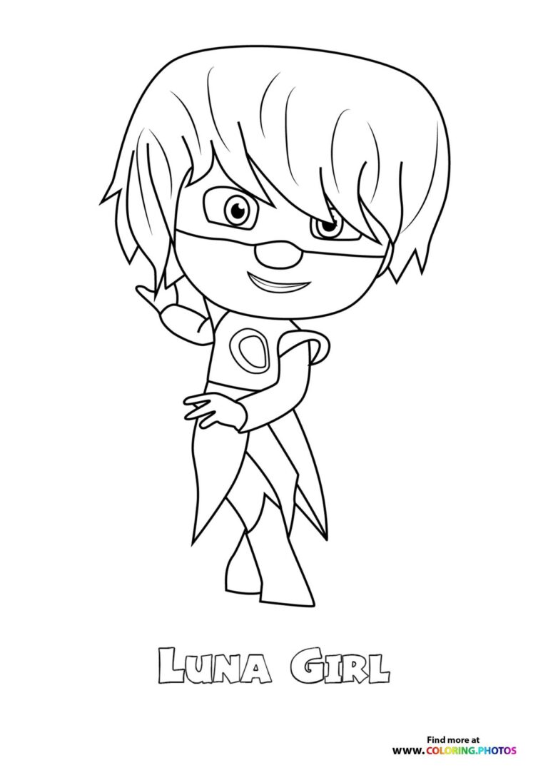 Luna Girl from PJ Masks - Coloring Pages for kids