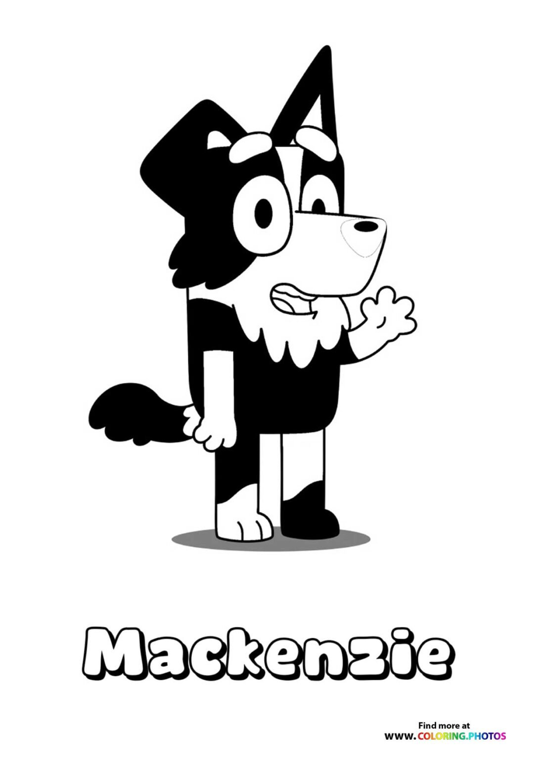 Mackenzie from Bluey - Coloring Pages for kids