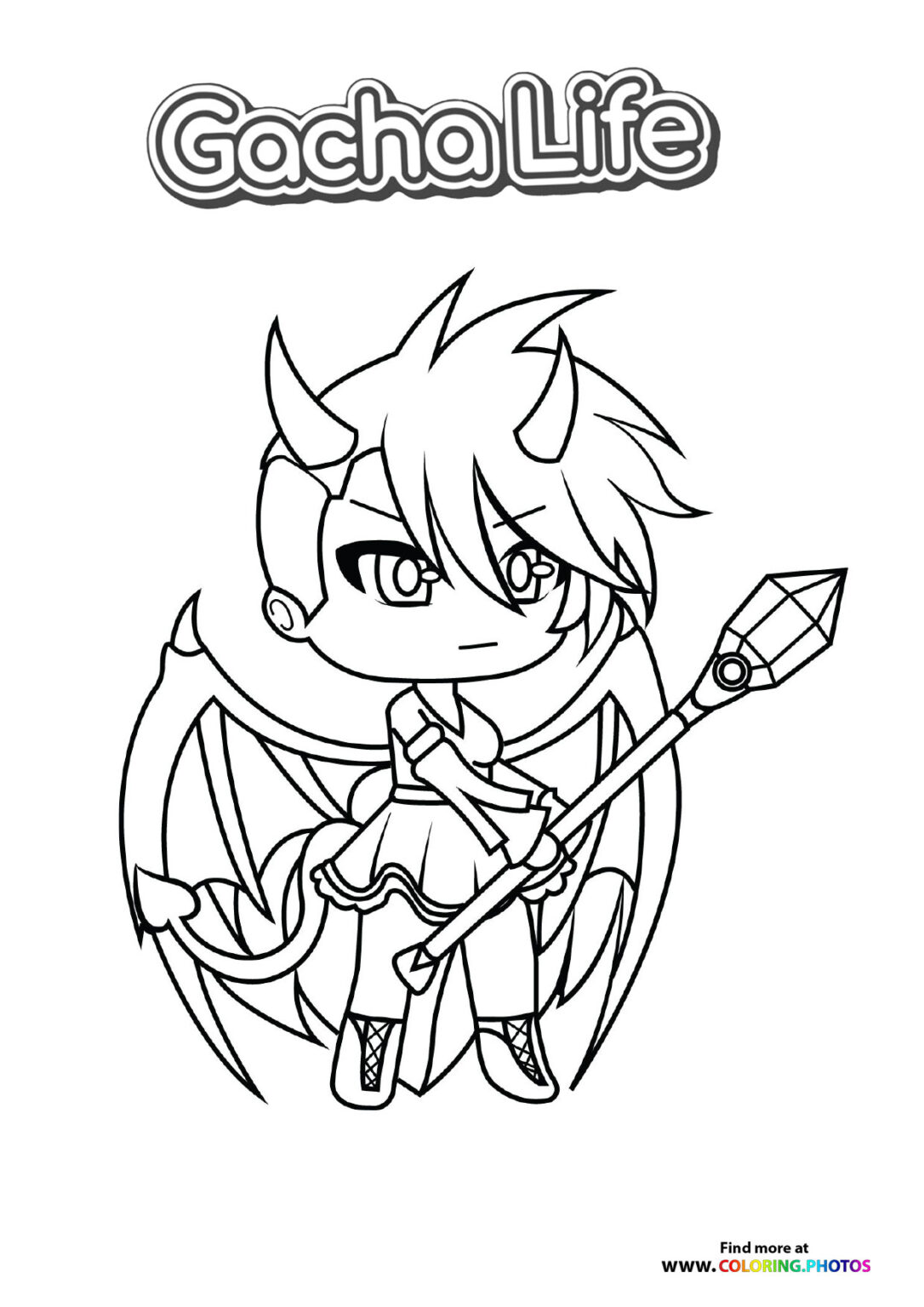 Gacha Life - Coloring Pages for kids | 100% free print or download