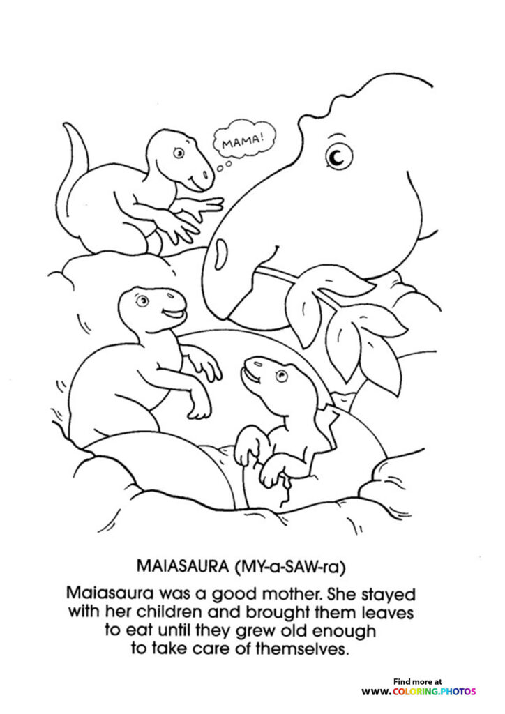 Dinosaurs names - Coloring Pages for kids | Free and easy printables