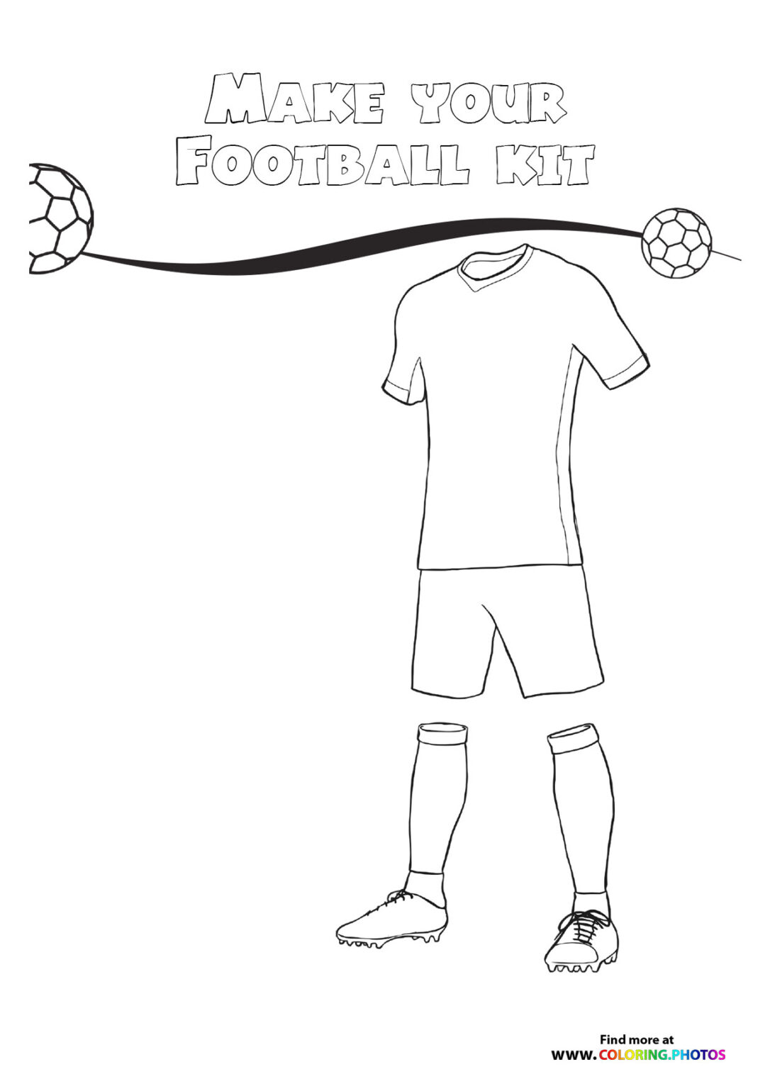 Make your World Cup football kit - Coloring Pages for kids