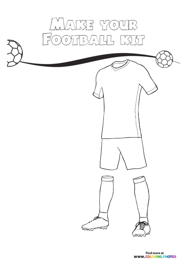 Make your World Cup football kit - Coloring Pages for kids