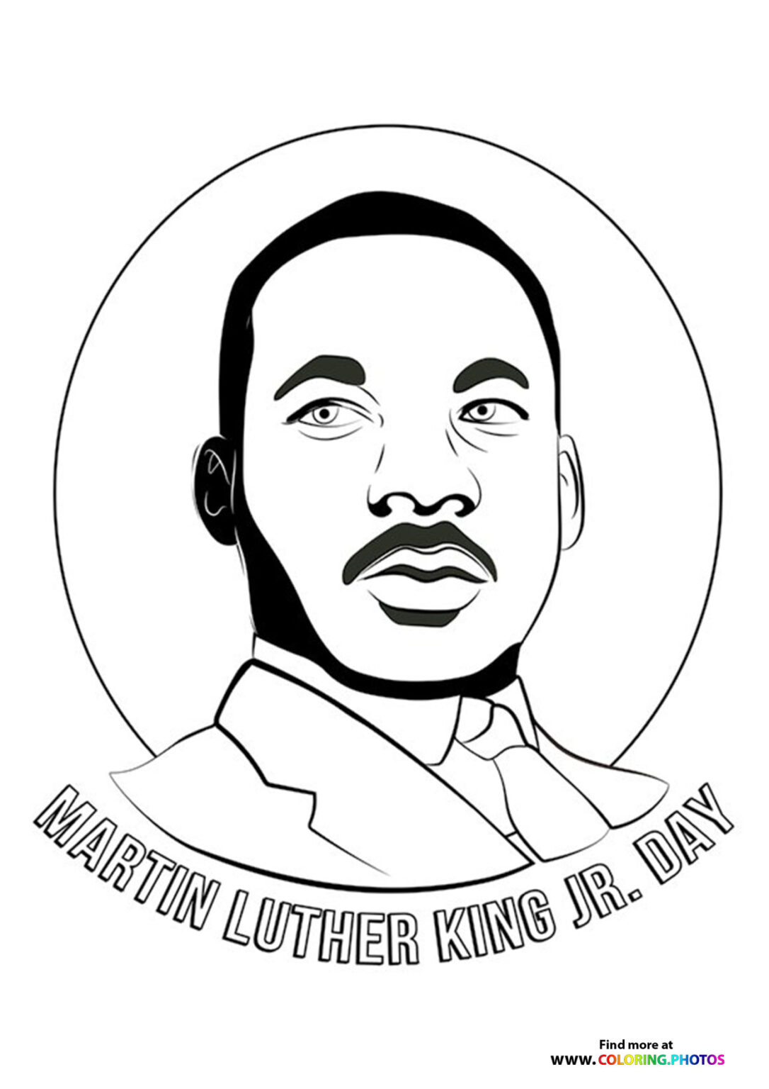 MLK I have a dream - Coloring Pages for kids