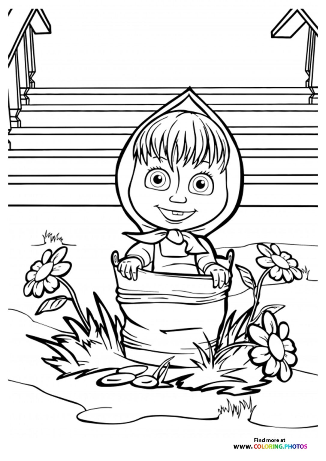 Masha and the Bear - Coloring Pages for kids | Free and easy print