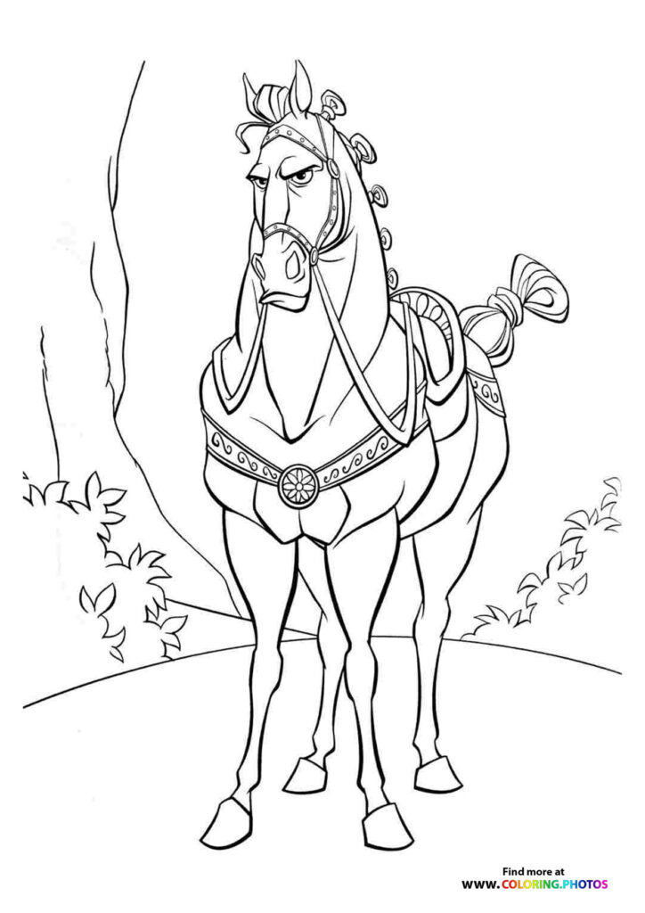Tangled - Coloring Pages for kids | Free and Easy print or download