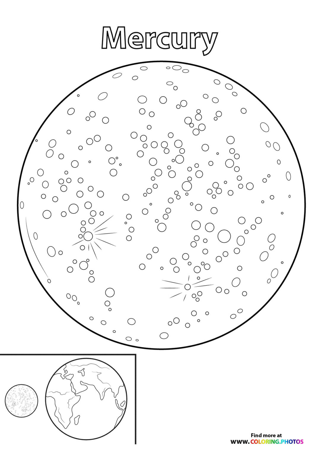 Mercury - Coloring Pages for kids