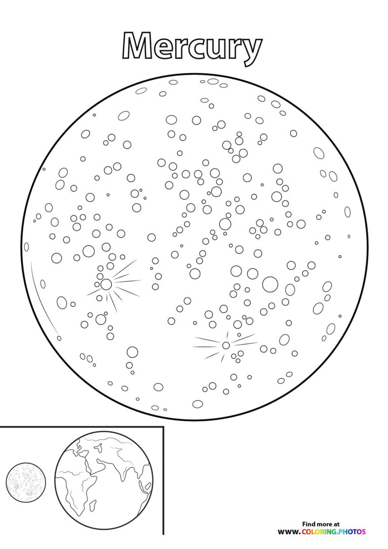 Mercury - Coloring Pages for kids