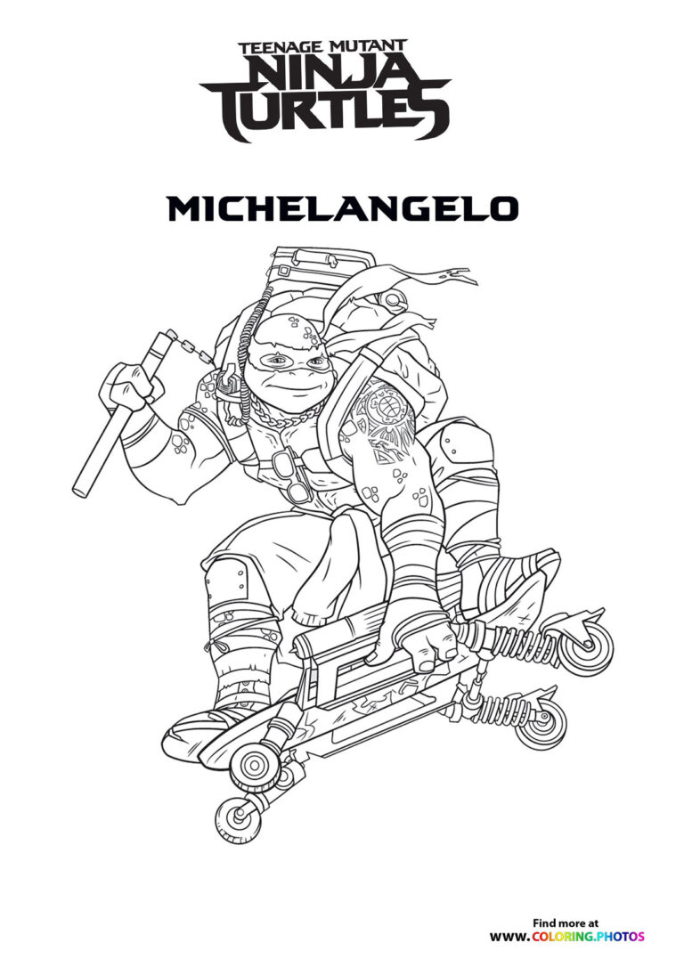 Michelangelo - Coloring Pages for kids