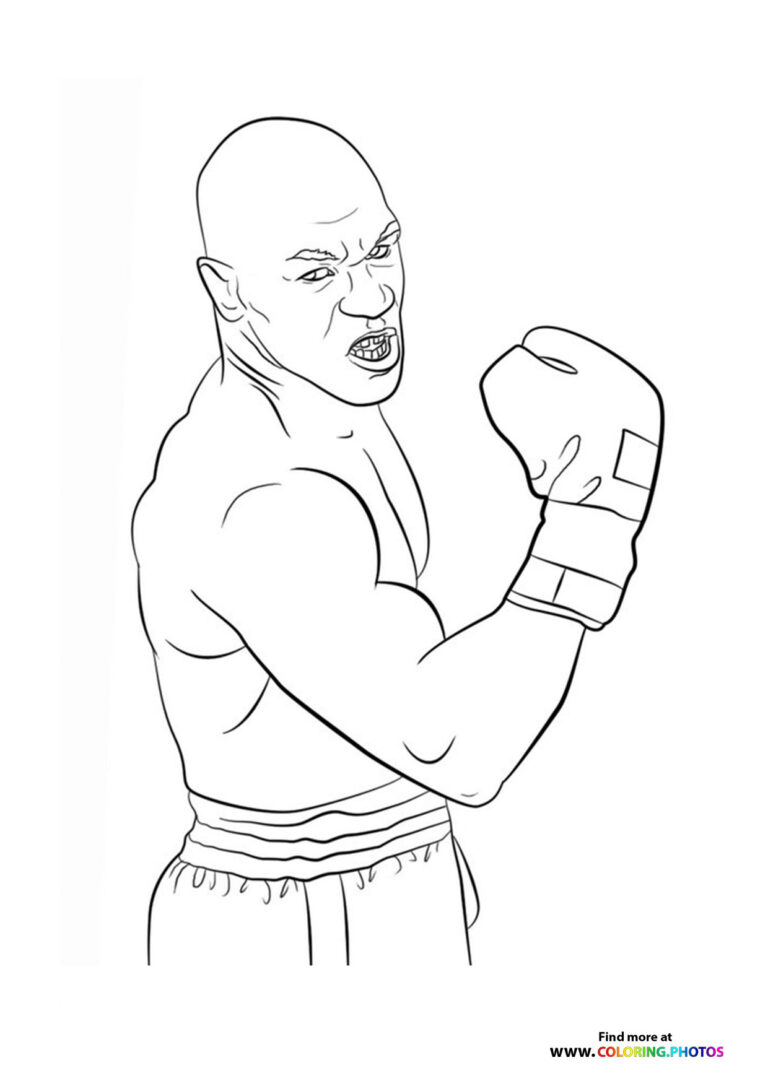 Boxing - Coloring Pages for kids | 100% free print or download