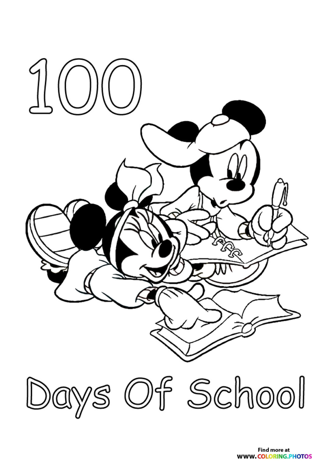 100th Day of School - Coloring Pages for kids | Free print or download