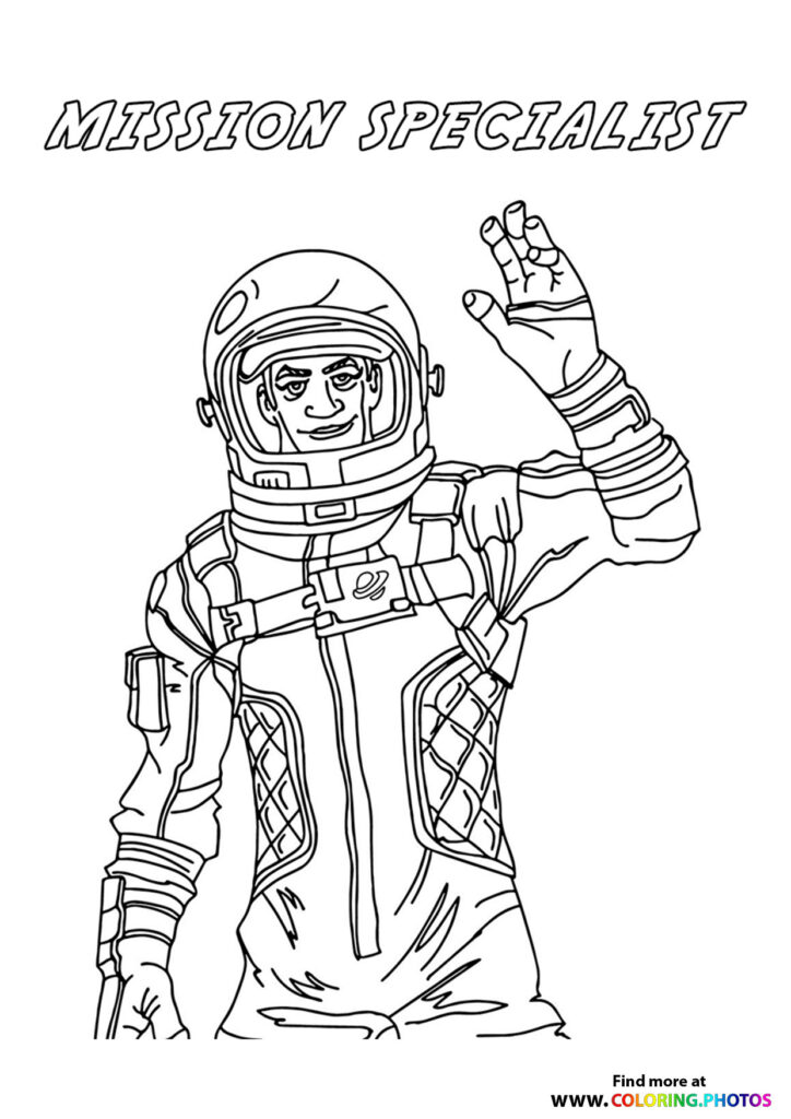 Mission Specialist - Fortnite - Coloring Pages for kids