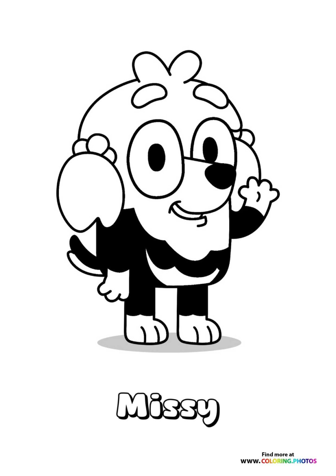 Mackenzie from Bluey - Coloring Pages for kids
