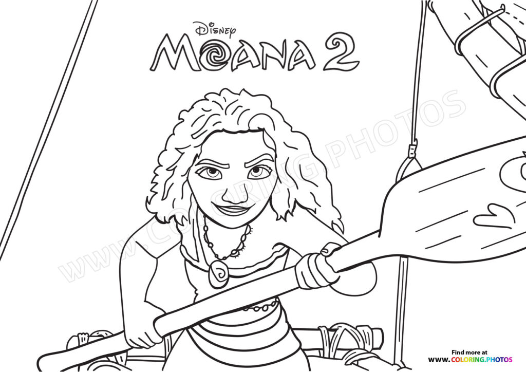Moana 2 - Coloring Pages for kids