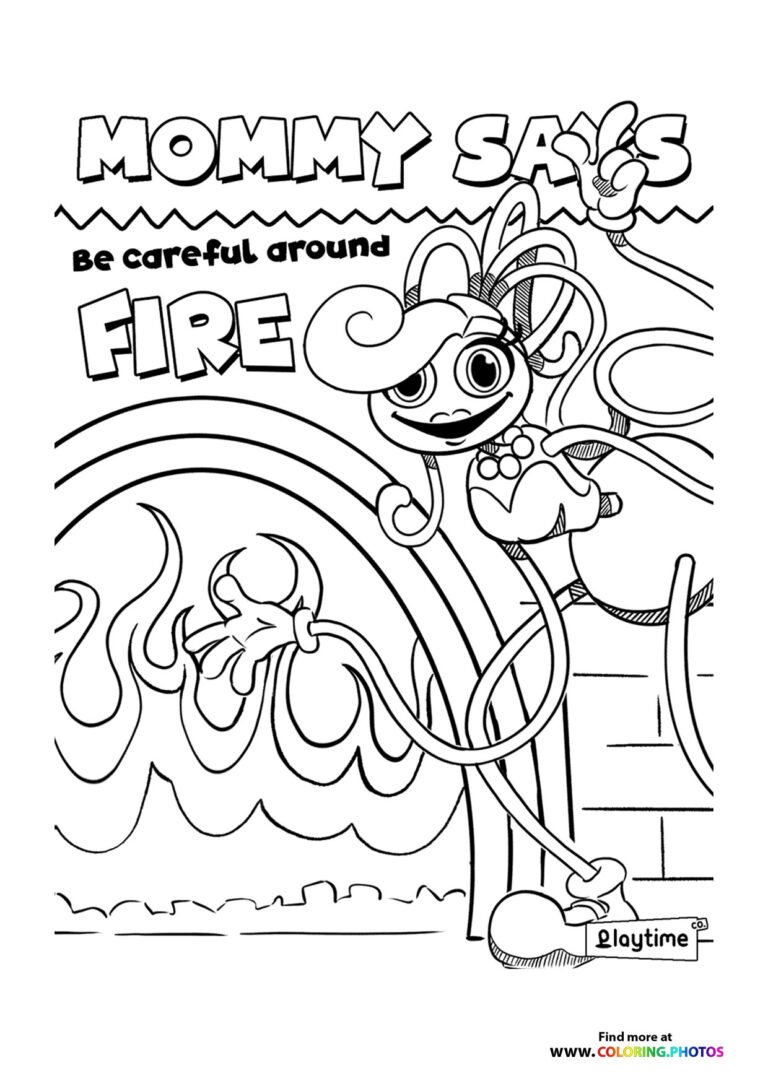 Mommy Long Legs - Coloring Pages for kids | 100% free print or download