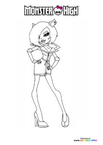 Monster High Clawdeen Wolf - Coloring Pages for kids