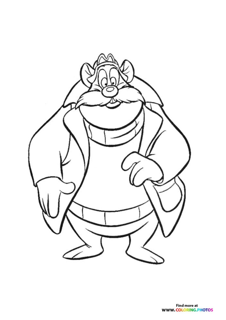 Chip n Dale Rescue Rangers - Coloring Pages for kids | 100% Free print