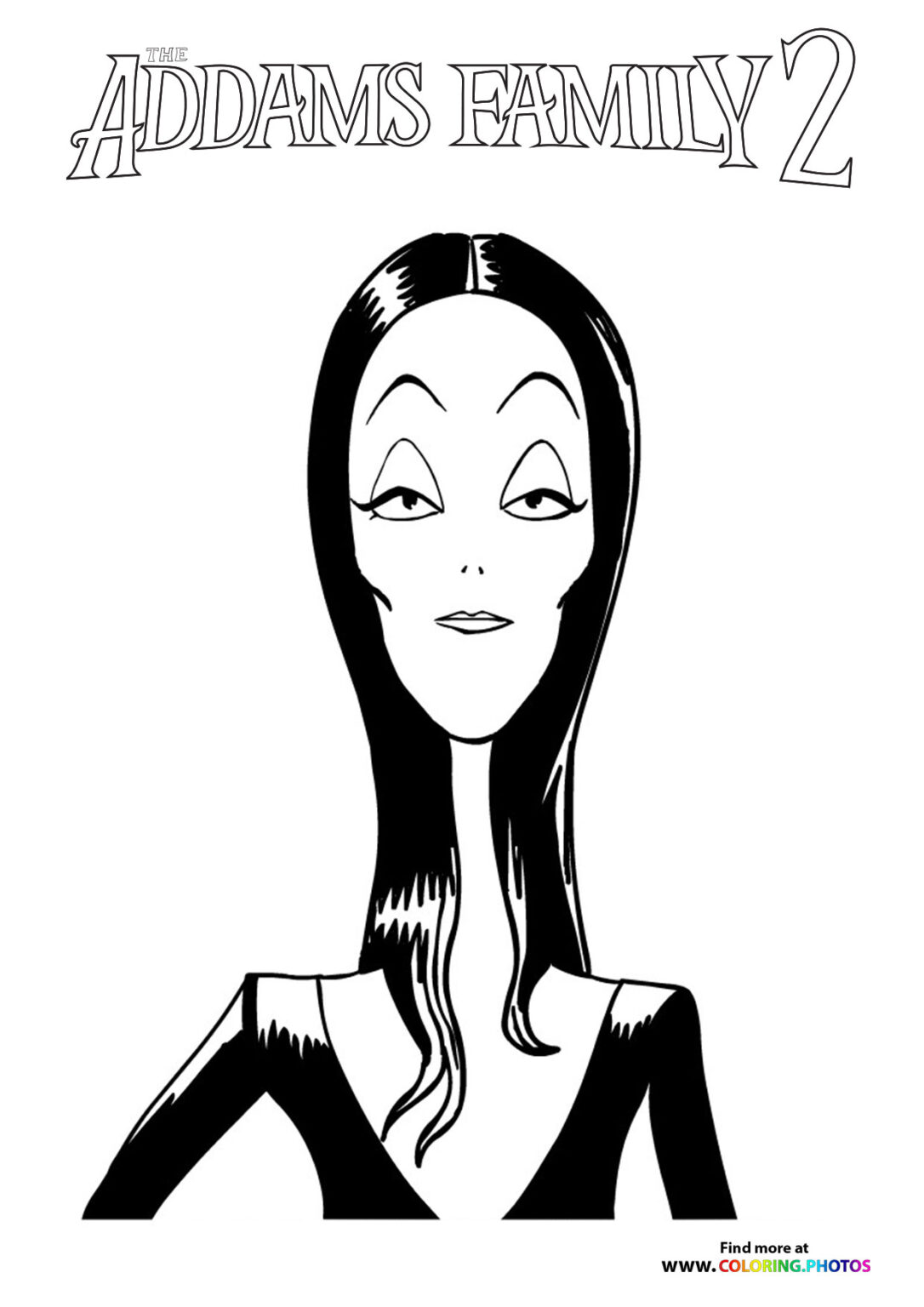 The Addams Family 2 - Coloring Pages for kids | Free print or download