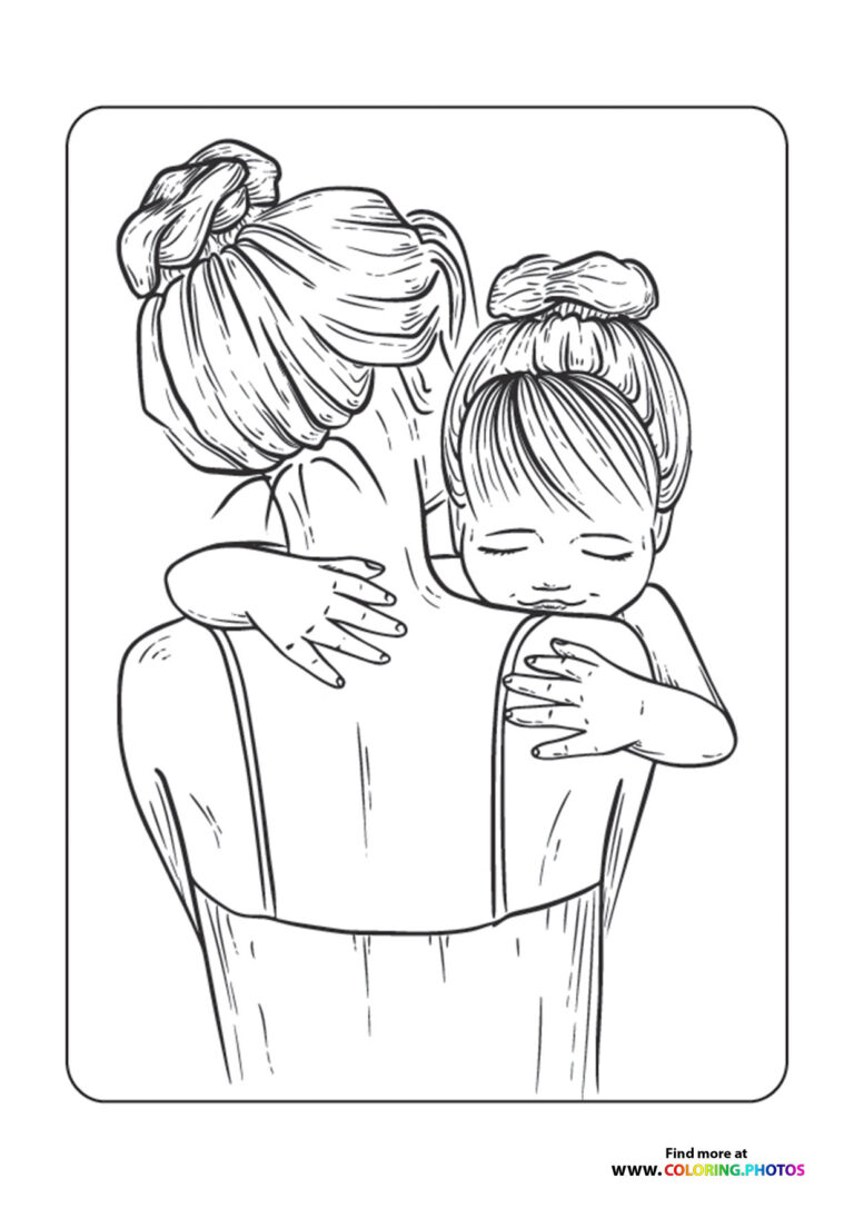 Mothers love - Coloring Pages for kids
