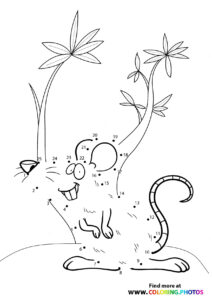Mouse dot the dots - Coloring Pages for kids