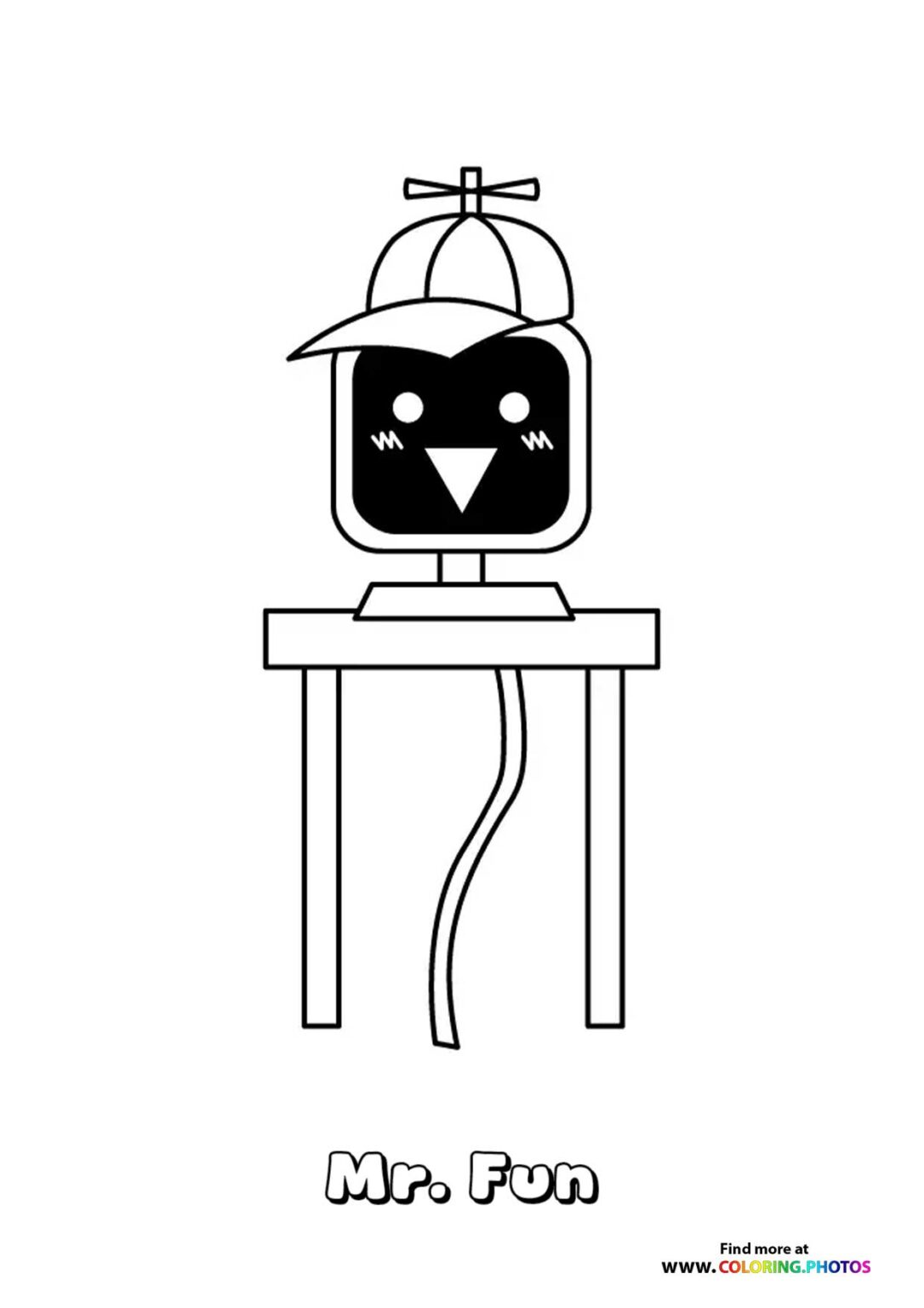 Mr Fun Sprunki - Coloring Pages for kids