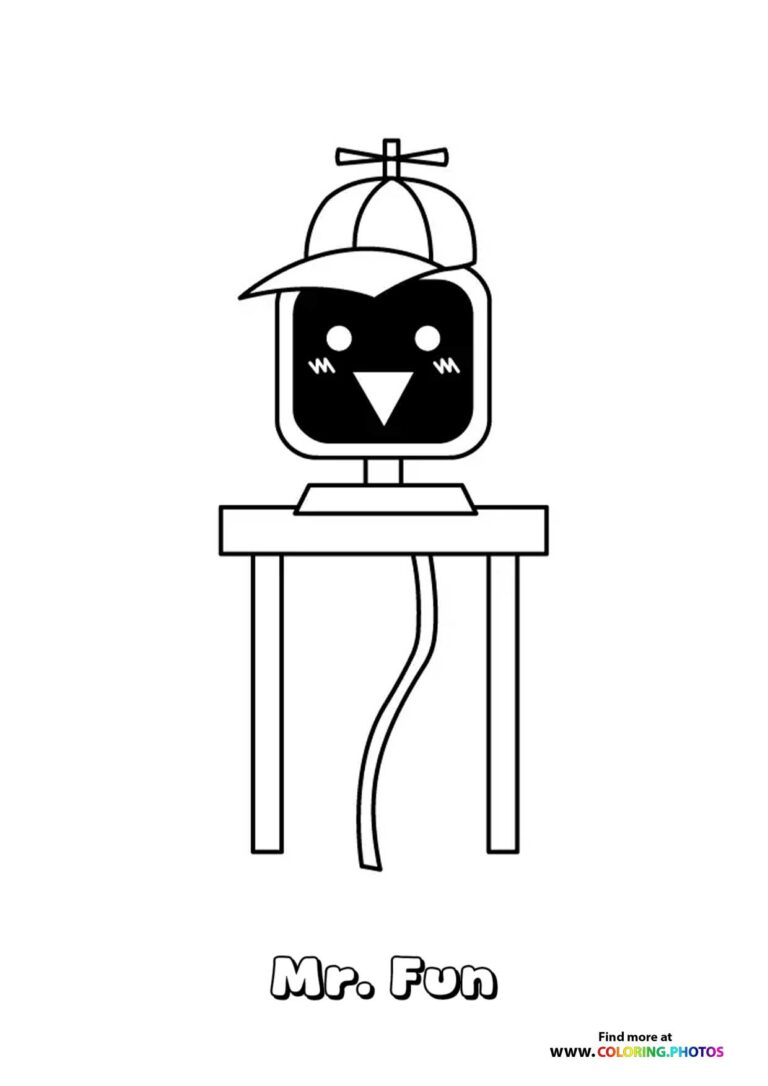 Pinki Sprunki - Coloring Pages for kids