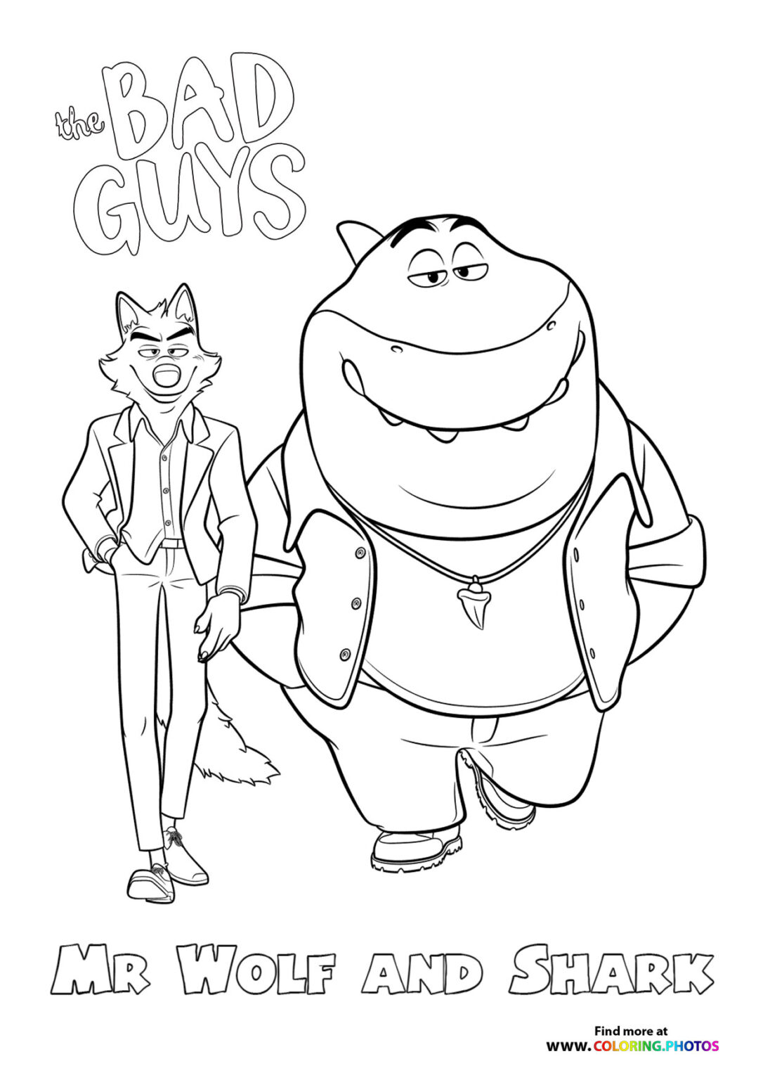 The Bad Guys - Coloring Pages for kids | Free and easy print or download