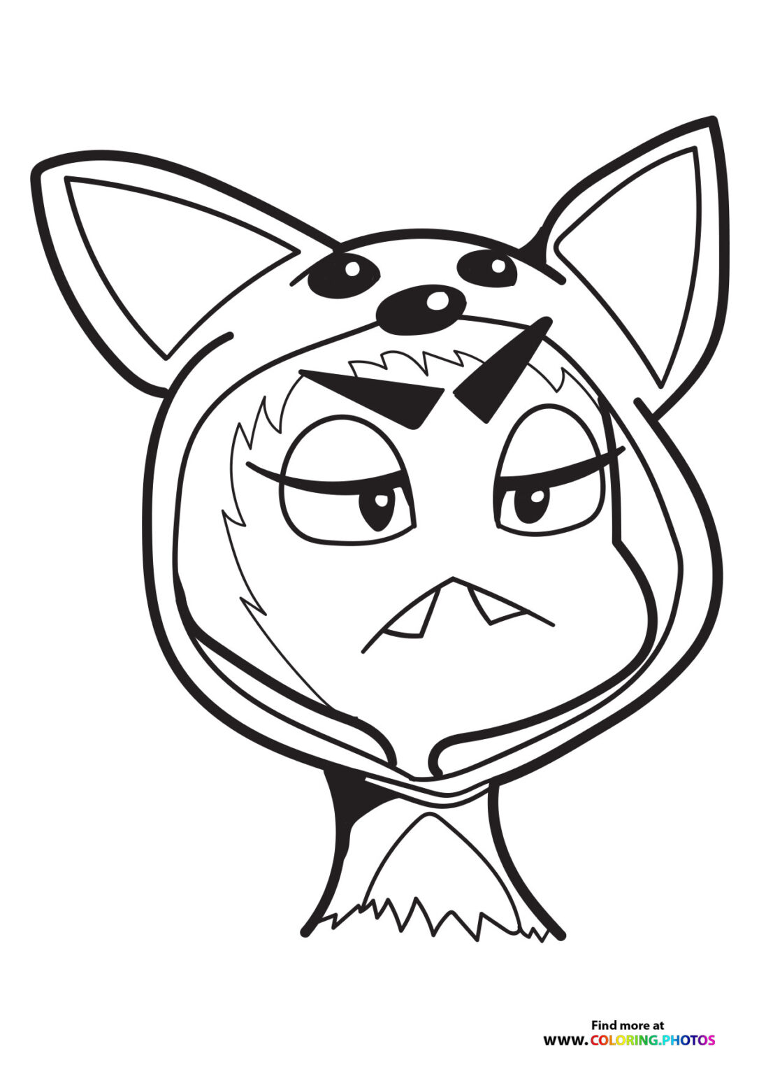 Bad guy mr piranha - Coloring Pages for kids