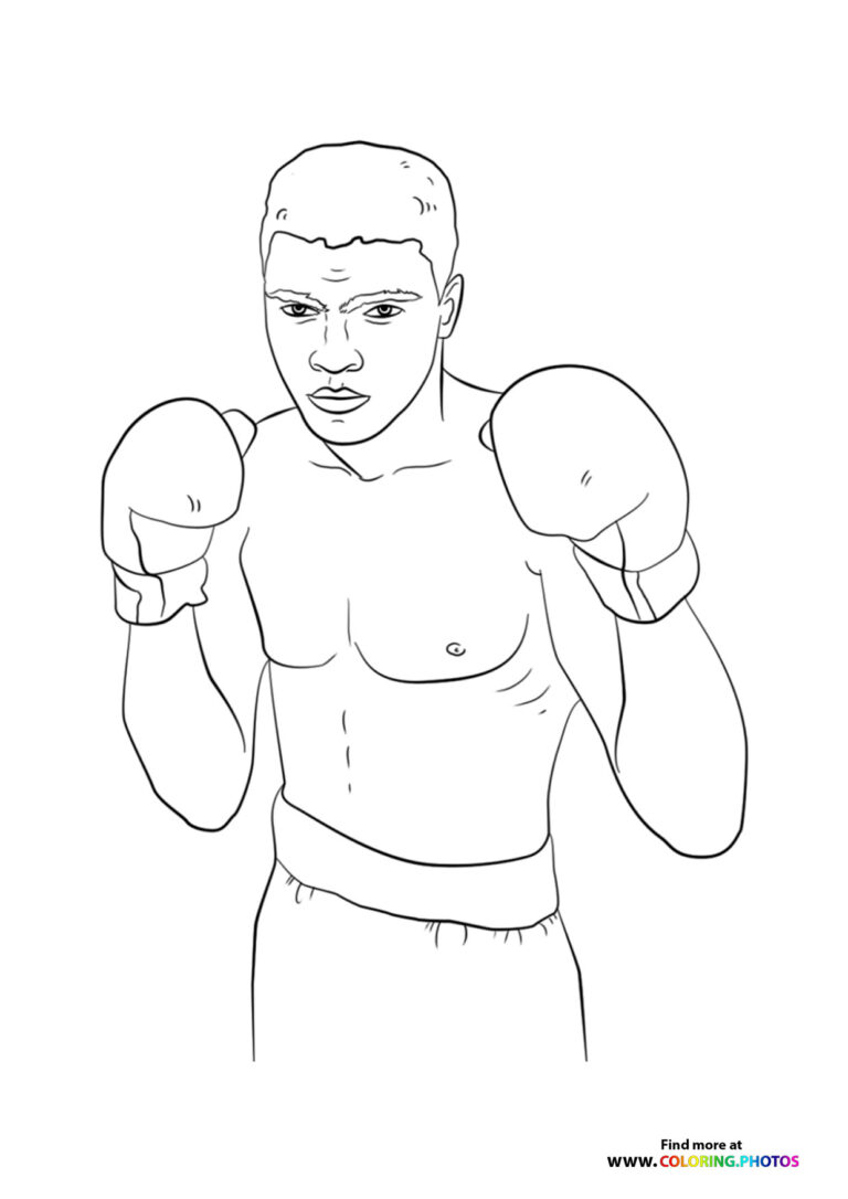 Boxing - Coloring Pages for kids | 100% free print or download