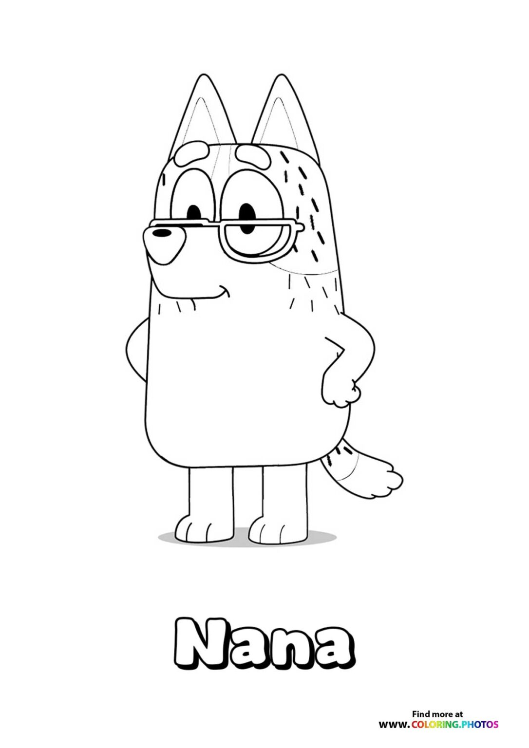 Nana from Bluey - Coloring Pages for kids