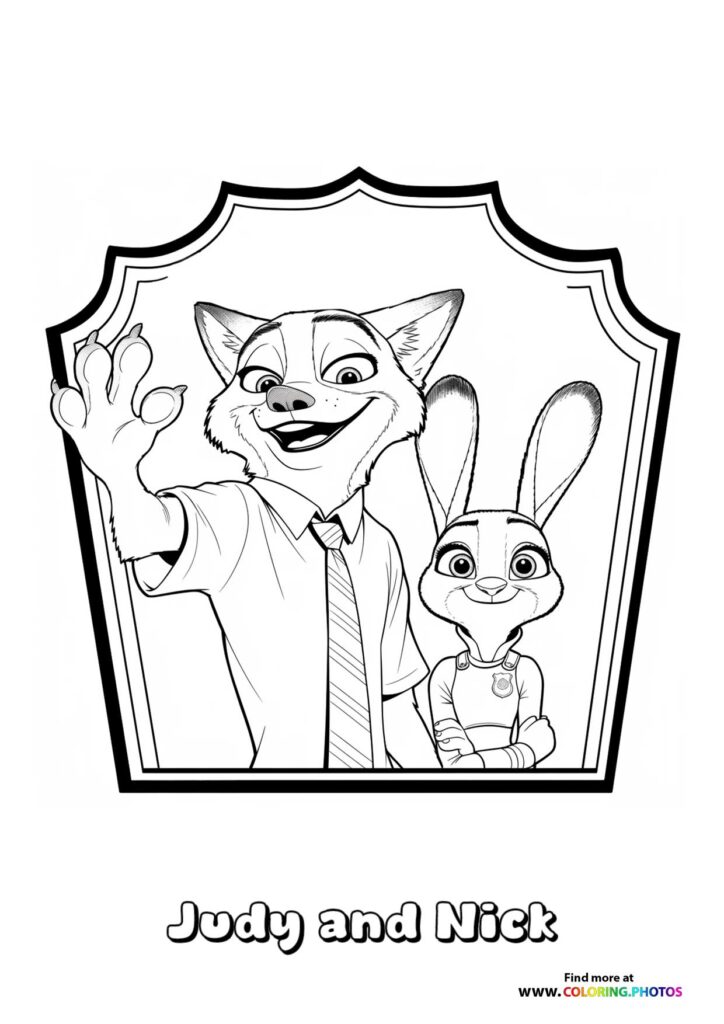 Zootopia 2 - Coloring Pages for kids
