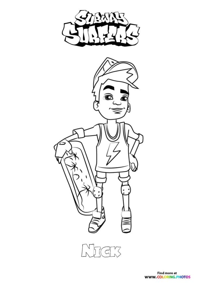 Subway Surfers logo - Coloring Pages for kids