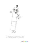 Numberblocks - Coloring Pages for kids | 100% free print or download
